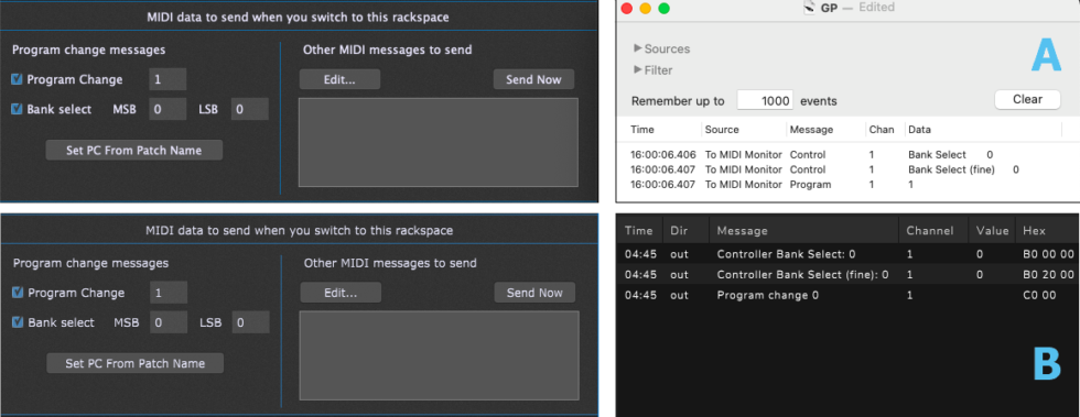 How to send Program Change messages out to hardware devices and other ...